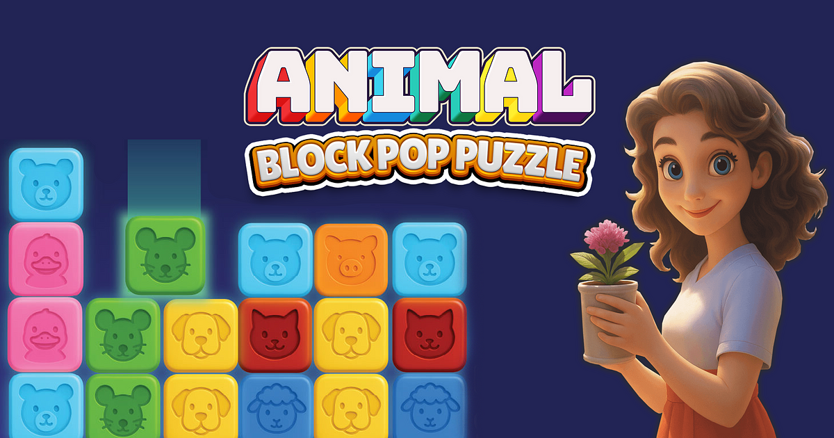 Animal Block Pop Puzzle - Ücretsiz Online Oyun | FunnyGames